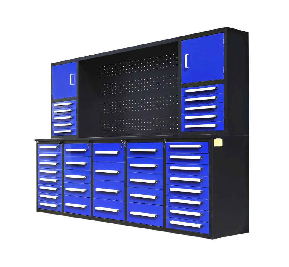 EzReCommerce. Steelman 10' Garage Cabinet Workbench (40 Drawers & 2 ...