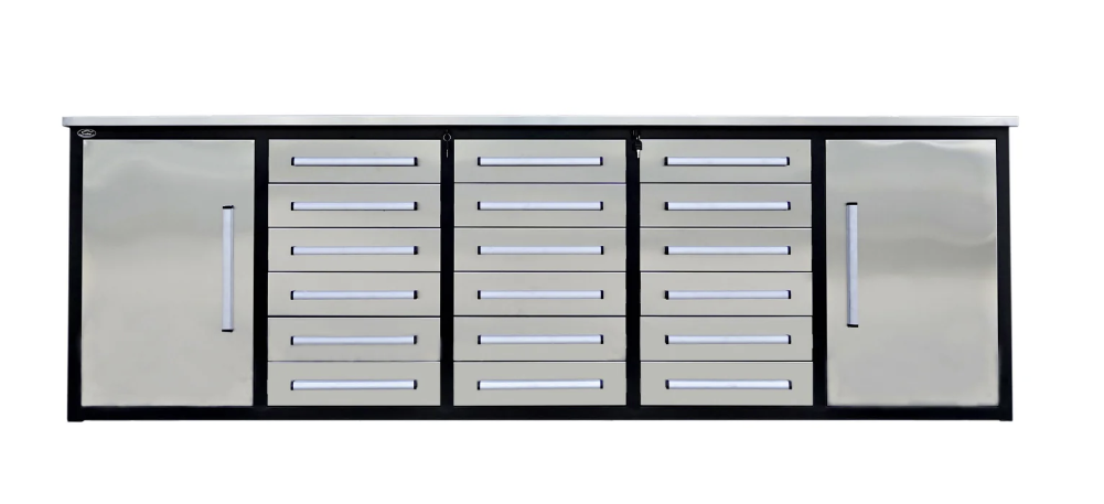 EzReCommerce. Steelman 10' Stainless Steel Garage Cabinet Workbench (18 ...