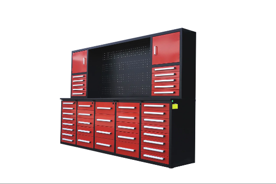 EzReCommerce. Steelman 10' Garage Cabinet Workbench (40 Drawers & 2 ...