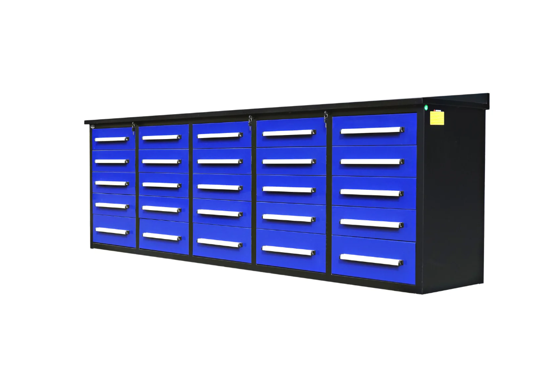 EzReCommerce. Steelman 10' Garage Cabinet Workbench (25 Drawers)