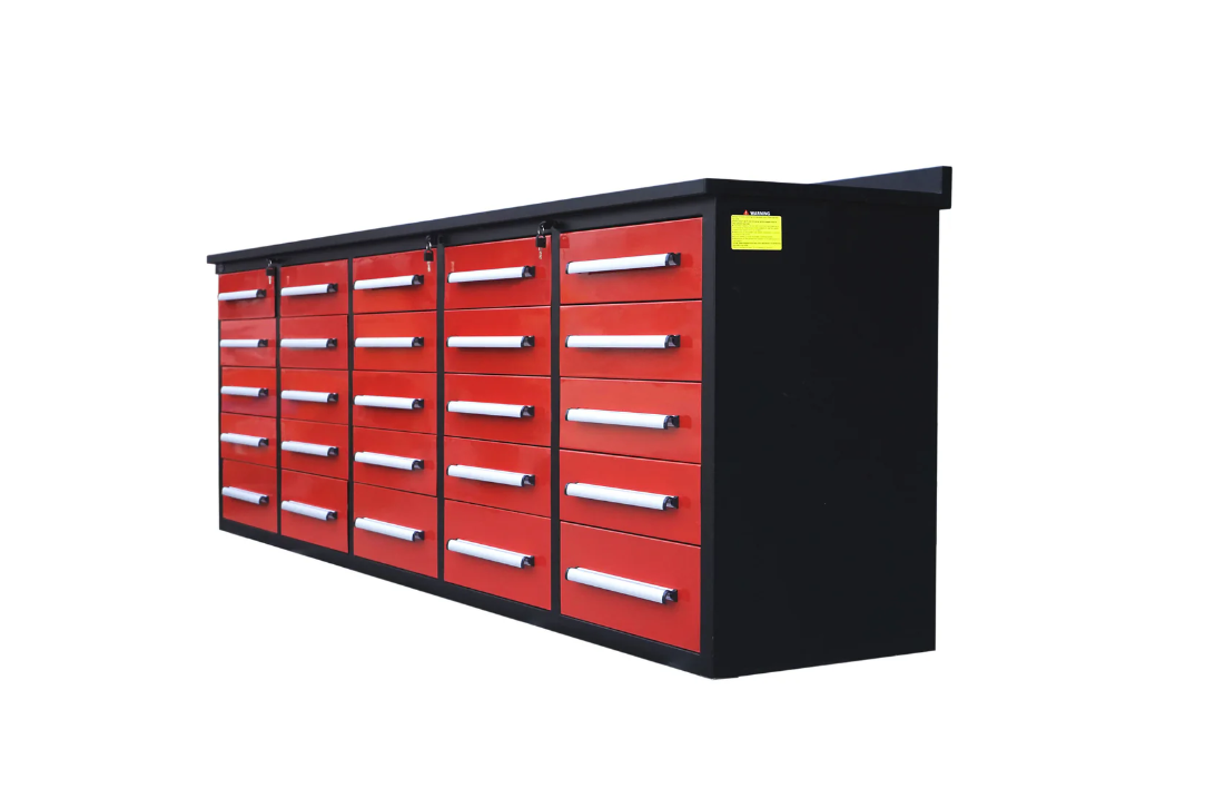 EzReCommerce. Steelman 10' Garage Cabinet Workbench (25 Drawers)