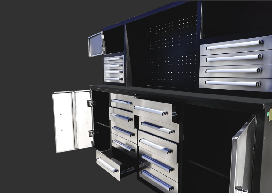 EzReCommerce. Steelman 7' Stainless Steel Garage Cabinet Workbench (18 ...