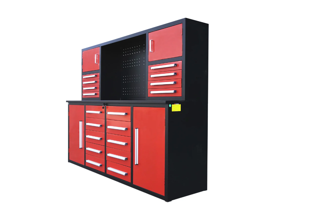 EzReCommerce. Steelman 7' Garage Cabinet Workbench (18 Drawers & 4 ...