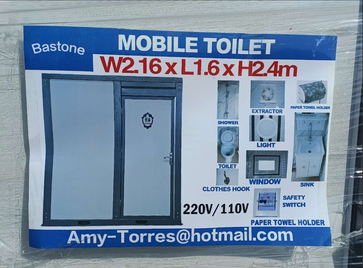 EzReCommerce. Bastone Portable Restroom with Shower - Compact & Mobile ...