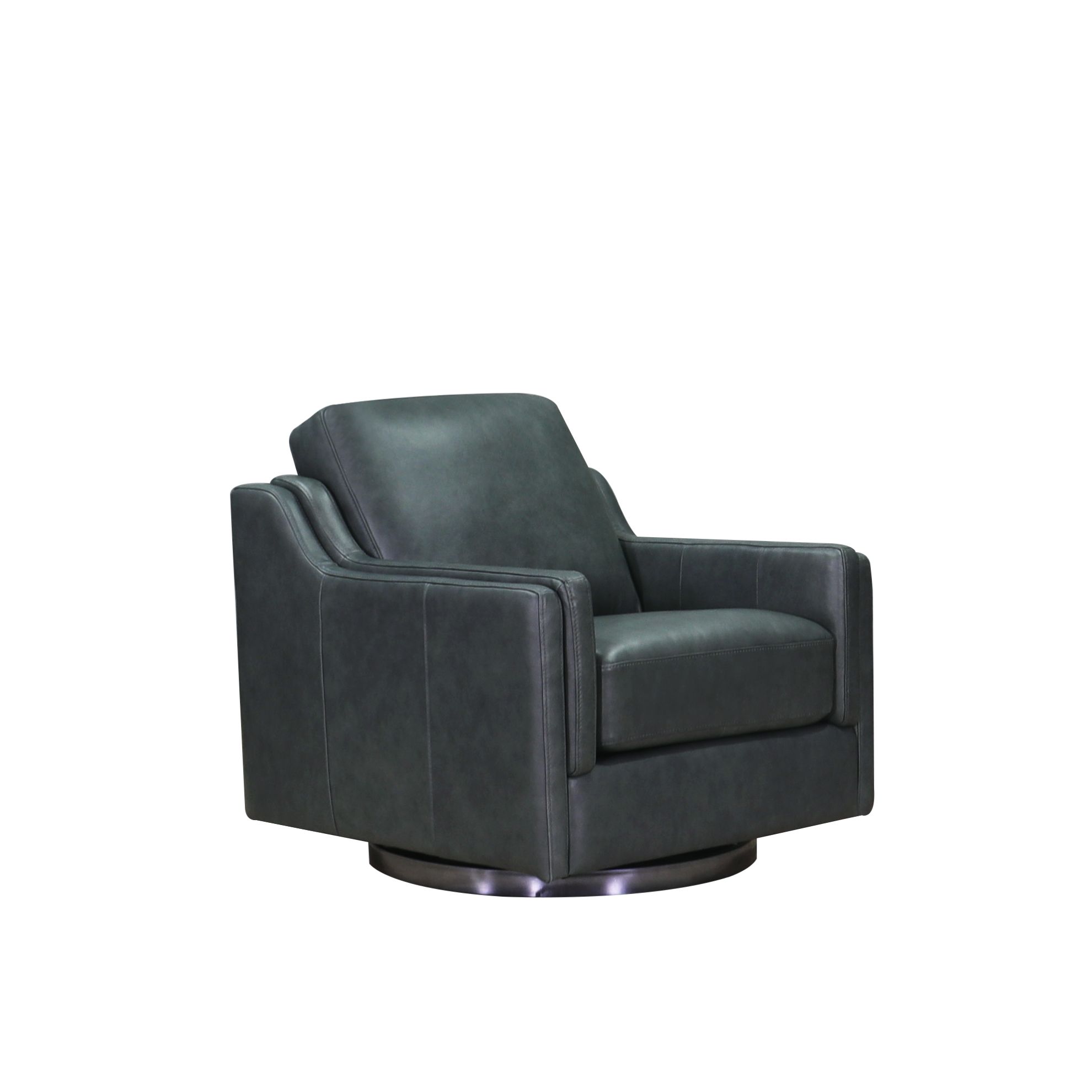 EzReCommerce. Top Grain Leather Swivel Chair