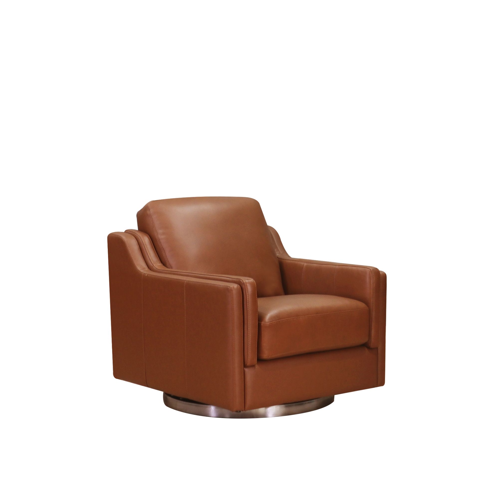 EzReCommerce. Top Grain Leather Swivel Chair